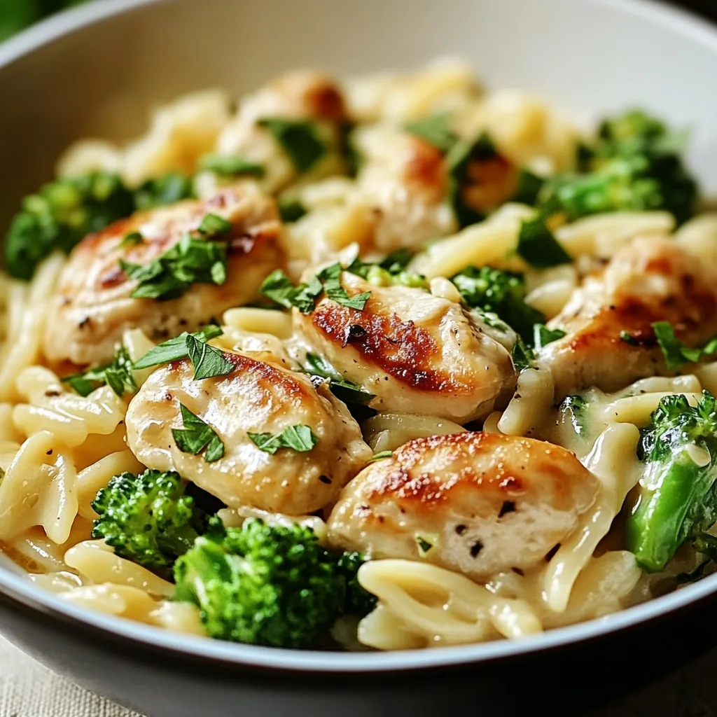 Orzo Cremoso con Pollo e Formaggio: Una Ricetta Incredibile e Definitiva